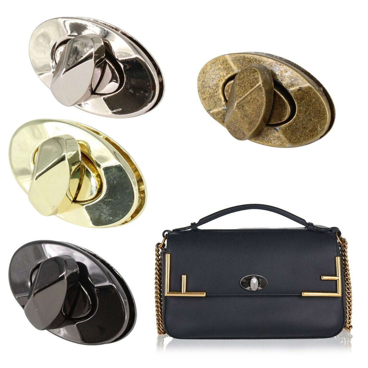 37mm Oval Twist and Turn Purse Lock - Trimming Shop – TrimmingShop