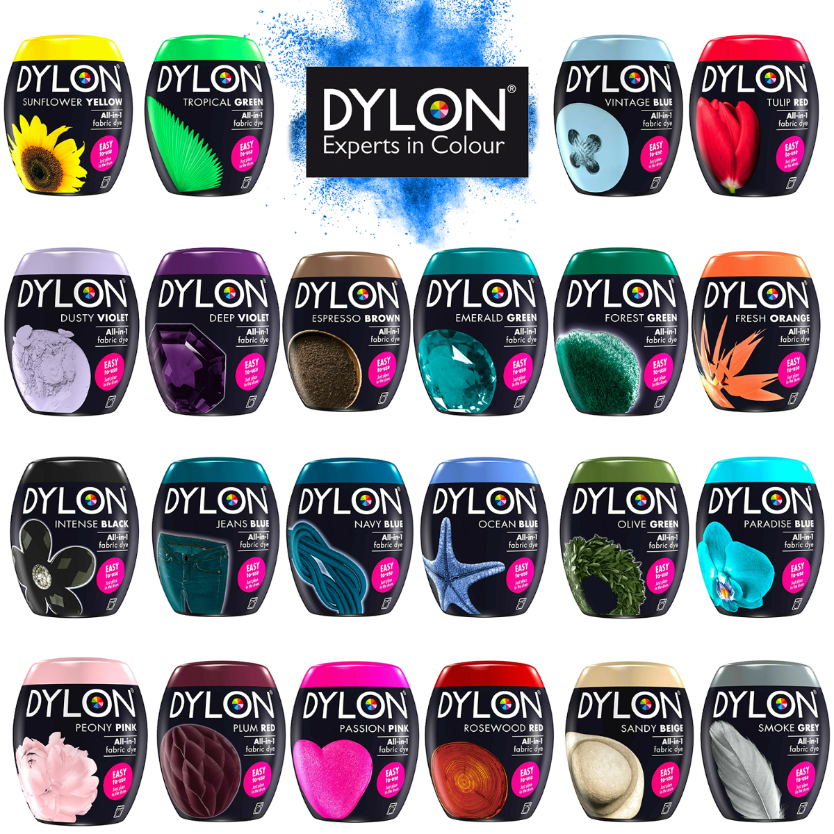 DYLON Fabric Machine Wash Dye - 350g - Trimming Shop